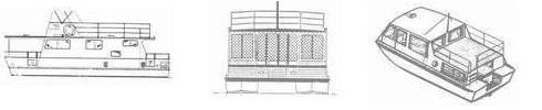 Small Houseboats are popular House Boat Designs and Trailerable!